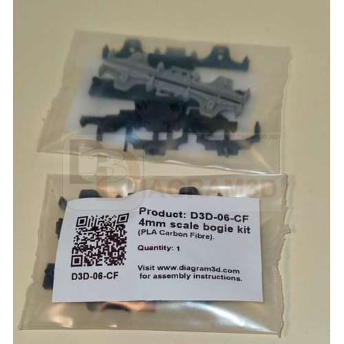 Coach Bogies 4mm Carbon Fibre